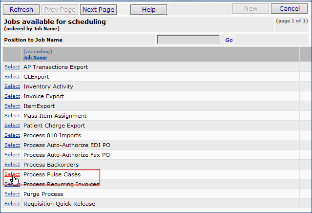 Create Requisitions for Pulse Cases